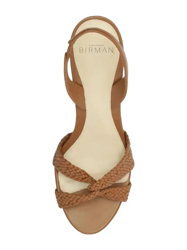ALEXANDRE BIRMAN 75mm Sabrina Leather Sandals - Espresso