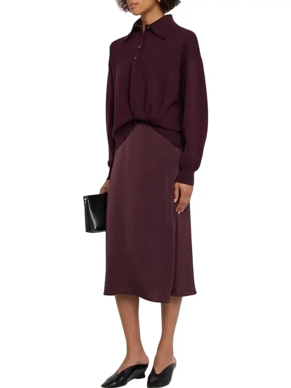 3.1 Phillip Lim Ultra-fine Merino Wool Combo Dress - Espresso