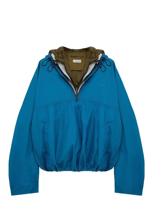 Loewe Apos;s Multilayered Half-zip Anorak Jacket - Blue