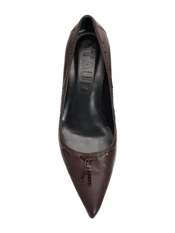 Staud 45mm Sebastian Leather Pumps - Espresso