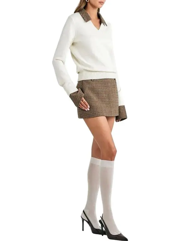 SEROYA Maia Knit Sweater - Eggshell