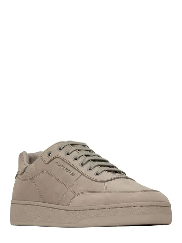 Saint Laurent Sl61 Suede Low-top Sneakers - Gris
