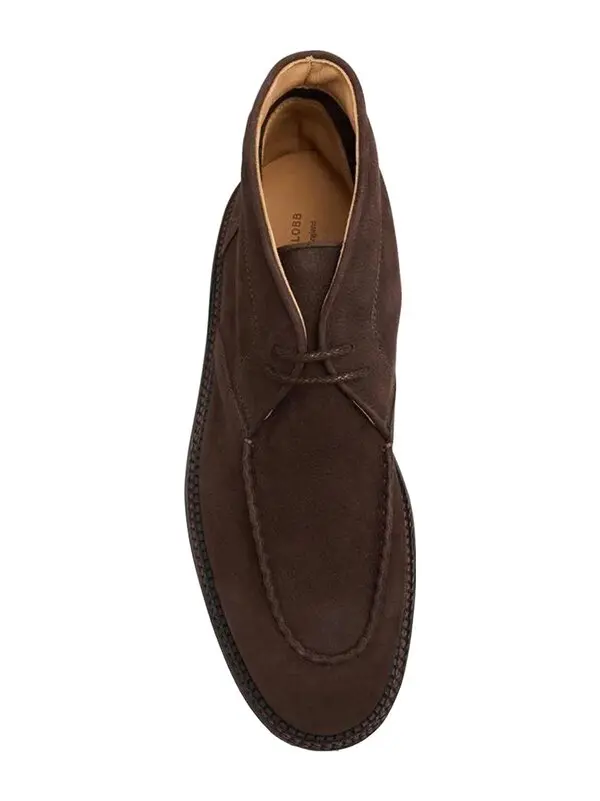John Lobb Apos;s Field Nubuck Leather Chukka Boots - Bruinn