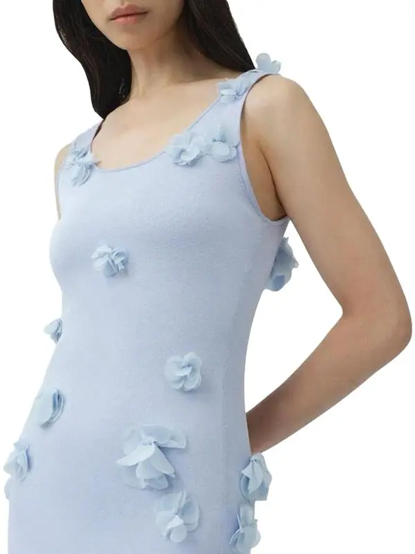 Simkhai Ivi Floral Maxi Dress - Periwinkle