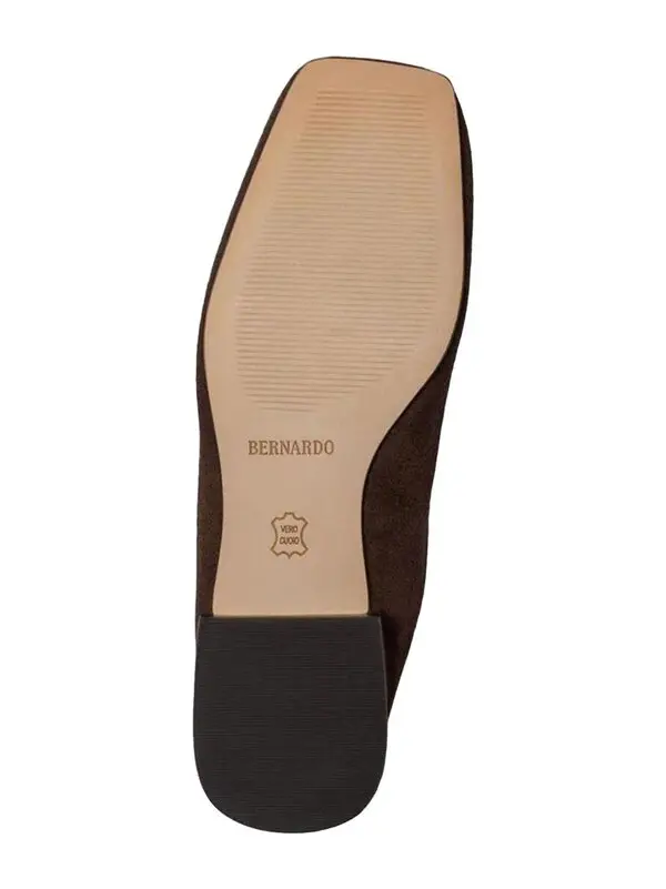 Bernardo Porto Raffia Slides - Dark Choco