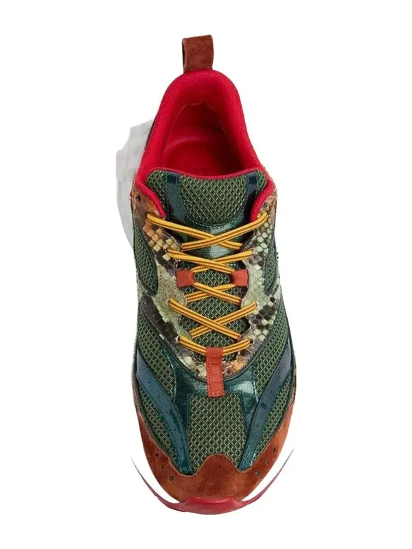 CHRISTIAN LOUBOUTIN Apos;s So Flo Mesh & Snakeskin Runner Sneakers - Multi