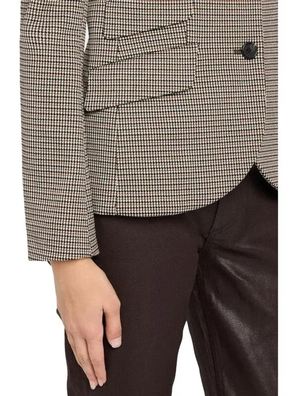 Rag & Bone Slade Collarless Checked Blazer - Brblmt