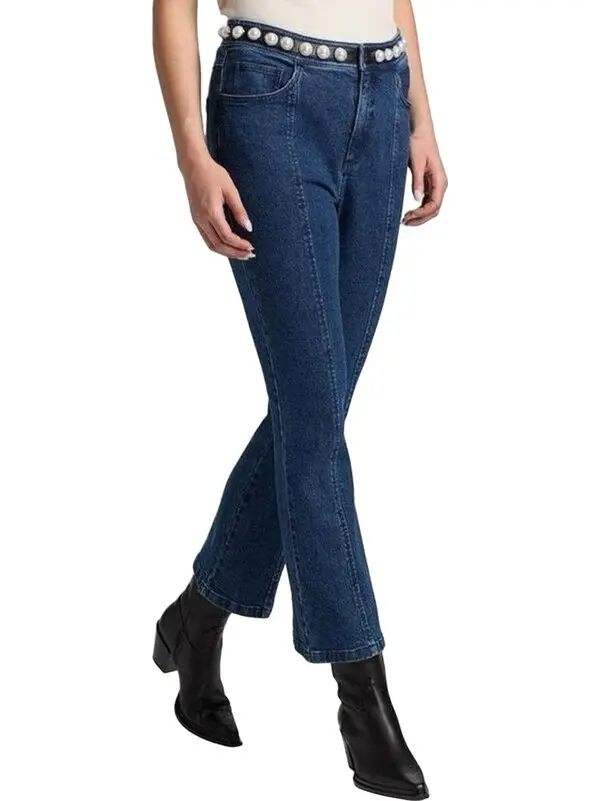 Likely Shannon Pearl-embellished Jeans - Oceane