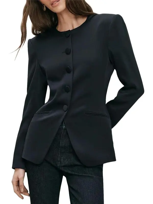 Veronica Beard Wryllen Single-breasted Jacket - Navy