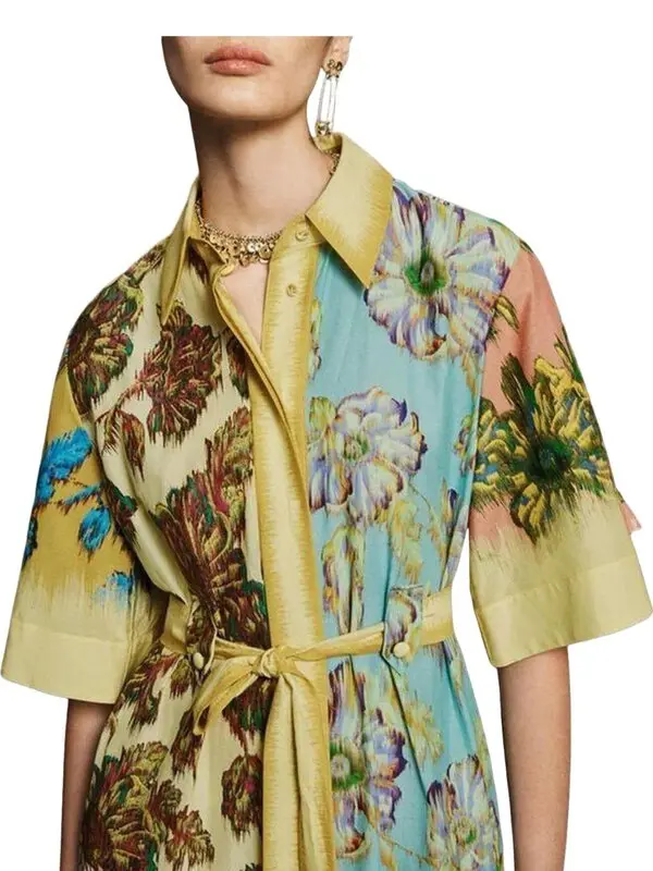 ALEMAIS Jerry Maxi Shirtdress - Multi