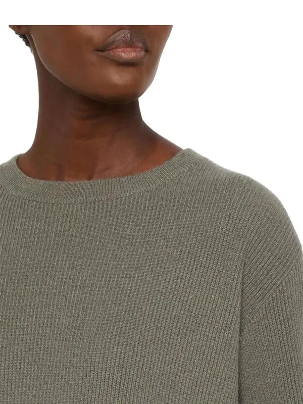 Brunello Cucinelli Cashmere Rib Crewneck Sweater - C9986