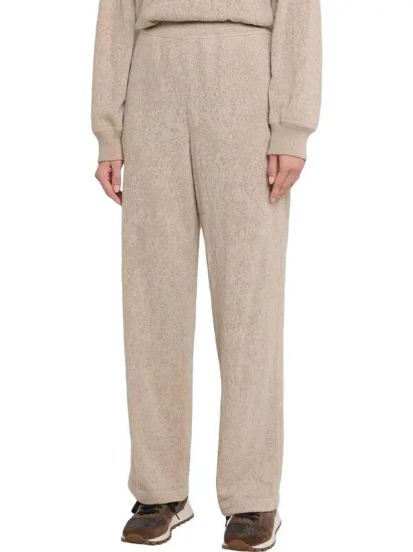 Brunello Cucinelli Jersey Lace Pointelle Knit Pants - C8388