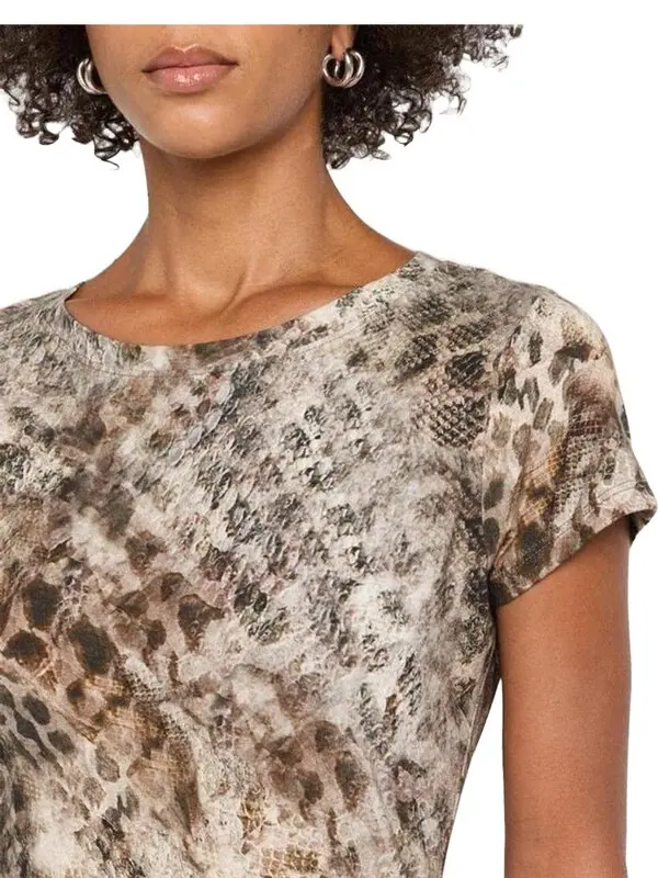 Ramy Brook Kate Python T-shirt - Bone Pytho