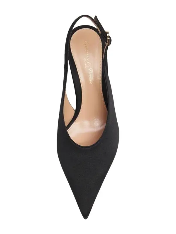 GIANVITO ROSSI 70mm Sofia Satin Slingback Pumps - Nero