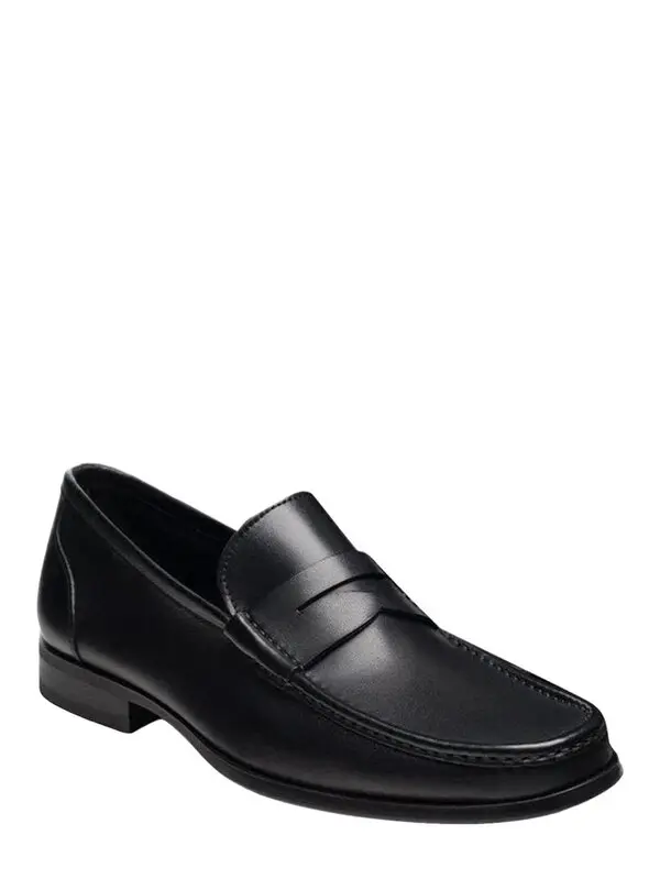 Magnanni Apos;s Gentry Soft Leather Penny Loafers - Black
