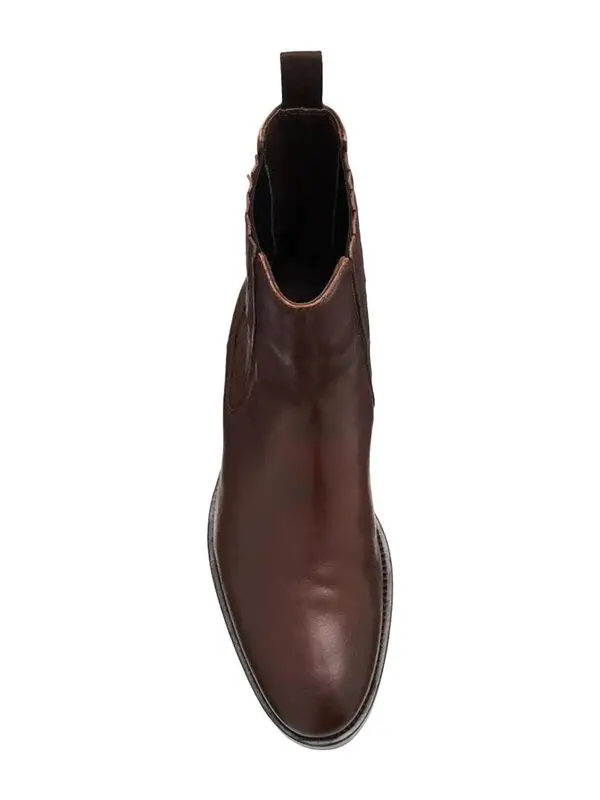 Brunello Cucinelli Apos;s Leather Chelsea Boots - Brown