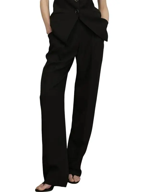 Veronica Beard Kenneth Straight-leg Pants - Black