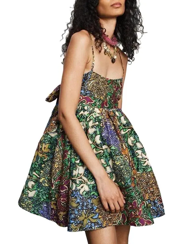 ALEMAIS Marine Babydoll Mini Dress - Multi