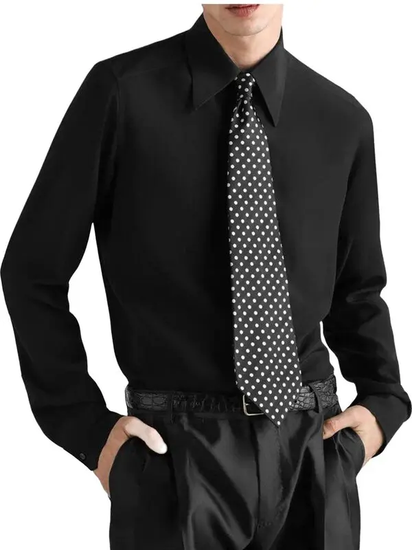 Dolce & Gabbana Silk Georgette Shirt - Nero