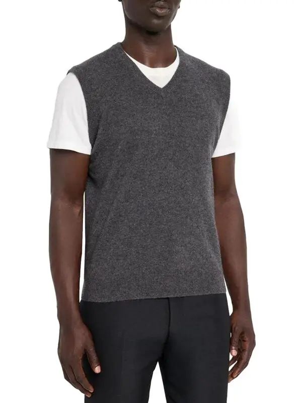Neiman Marcus Apos;s Cashmere Jersey Knit Vest - Shield