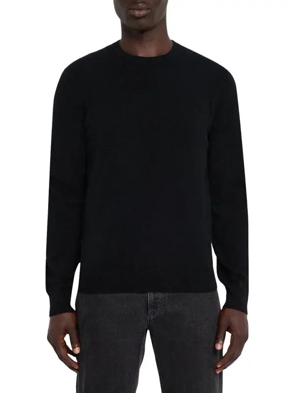 Neiman Marcus Apos;s Cashmere Crewneck Sweater - Black