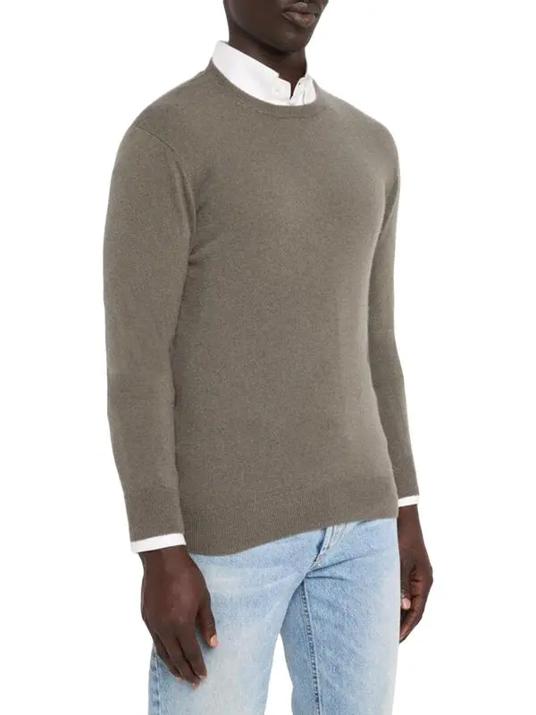 Neiman Marcus Apos;s Cashmere Crewneck Sweater - Storm