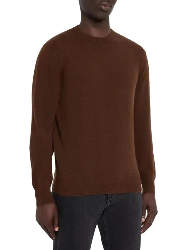 Neiman Marcus Apos;s Cashmere Crewneck Sweater - Umber