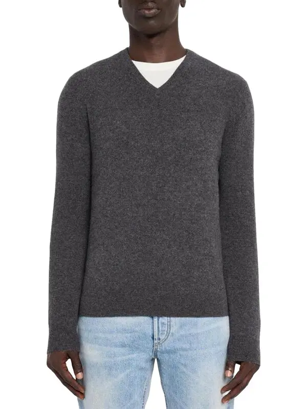 Neiman Marcus Apos;s Cashmere V-neck Sweater - Shield