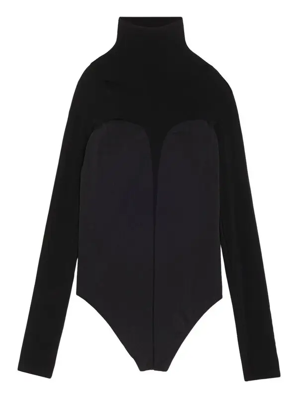 Wolford Corset-effect Long-sleeve Bodysuit - Black