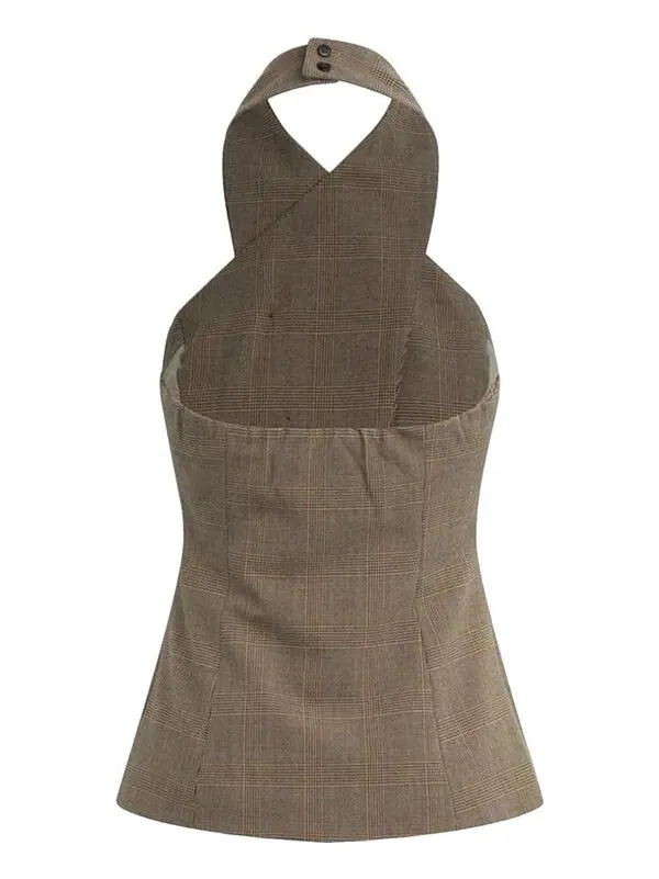 FAVORITE DAUGHTER The Crossover Vest - Java Plaid
