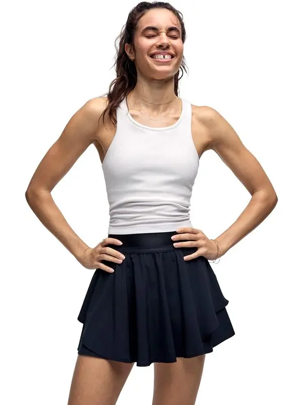 Lululemon Ebb To Street Cropped Racerback Tank Top - White