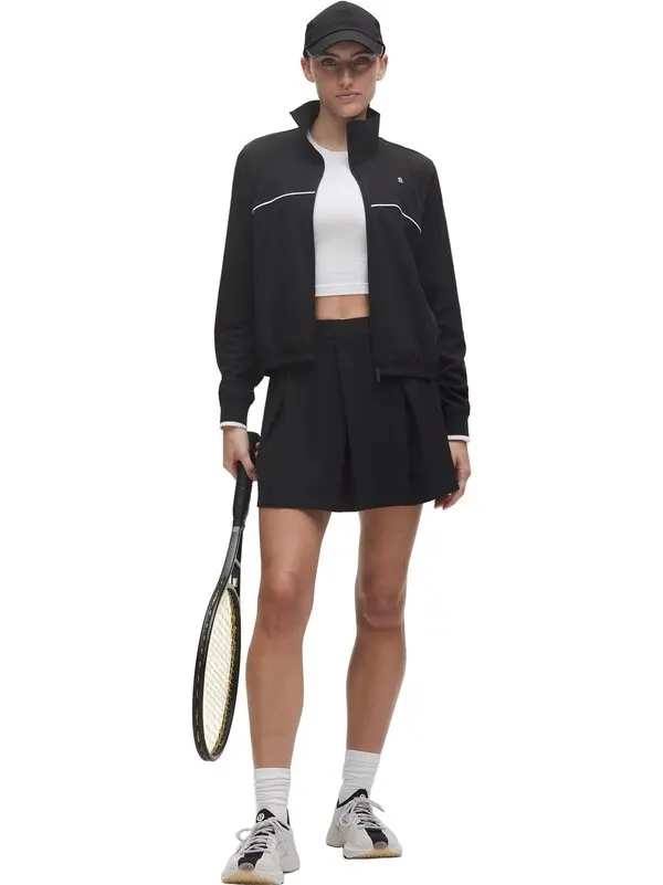 Lululemon Angled-pleat High-rise Tennis Skirt - Black