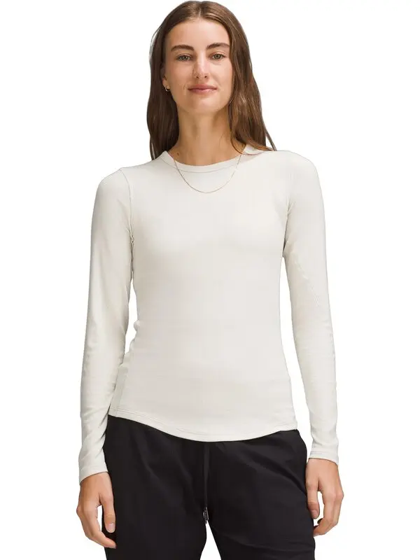 Lululemon Hold Tight Long-sleeve Shirt - Bone