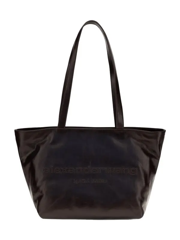 Alexander Wang Punch Shoulder Bag In Bovine Leather With Double Handle - Red
