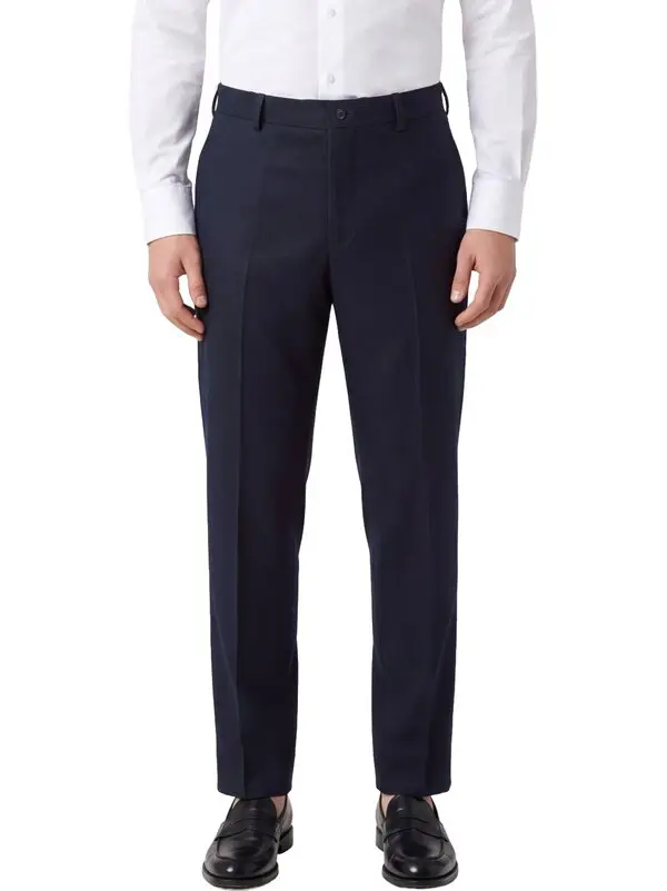 Eleventy Slim-fit Wool And Cashmere Chino Trousers - Blue