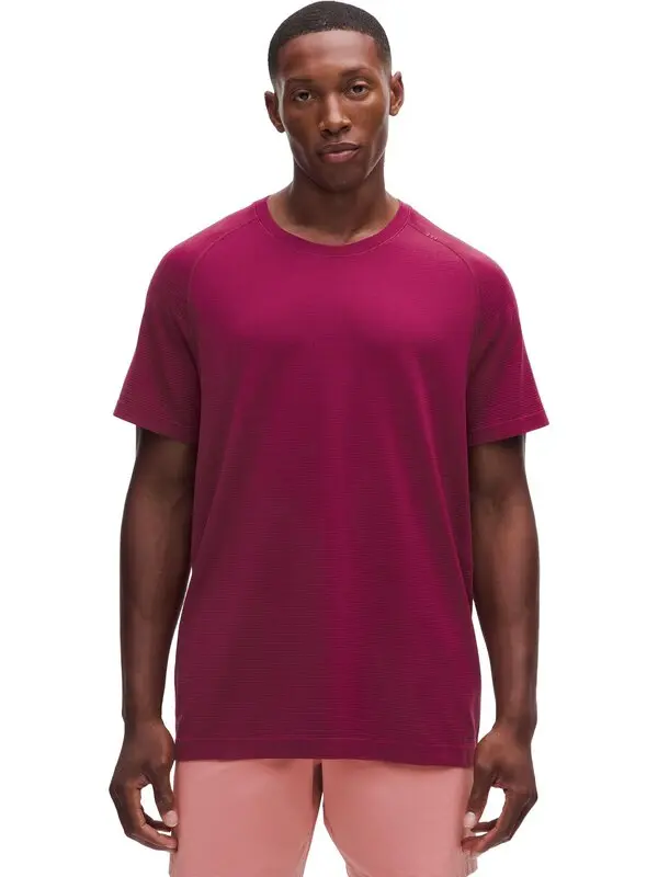 Lululemon Metal Vent Tech Short-sleeve Shirt - Raspberry Rave/raspberry Rave