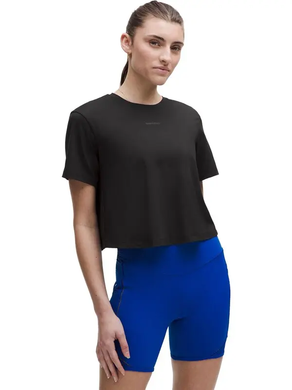 Lululemon Pace Crush Cross-back Graphic T-shirt - Black