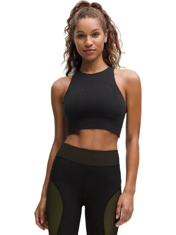 Lululemon Revealknit Cropped Tank Top - Black