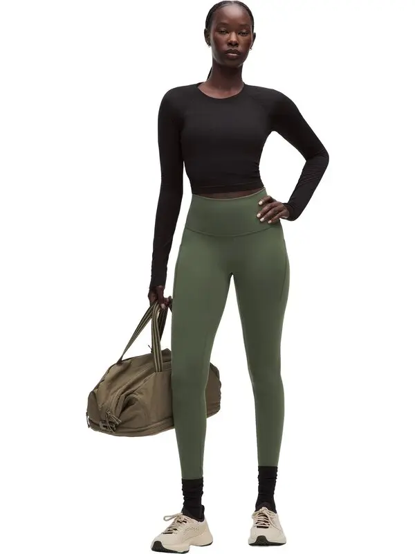 Lululemon Wunder Train High-rise Tight With Pockets 28 - Sassy Sage