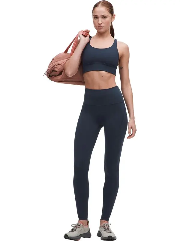 Lululemon Wunder Train High-rise Tight With Pockets 28 - True Navy