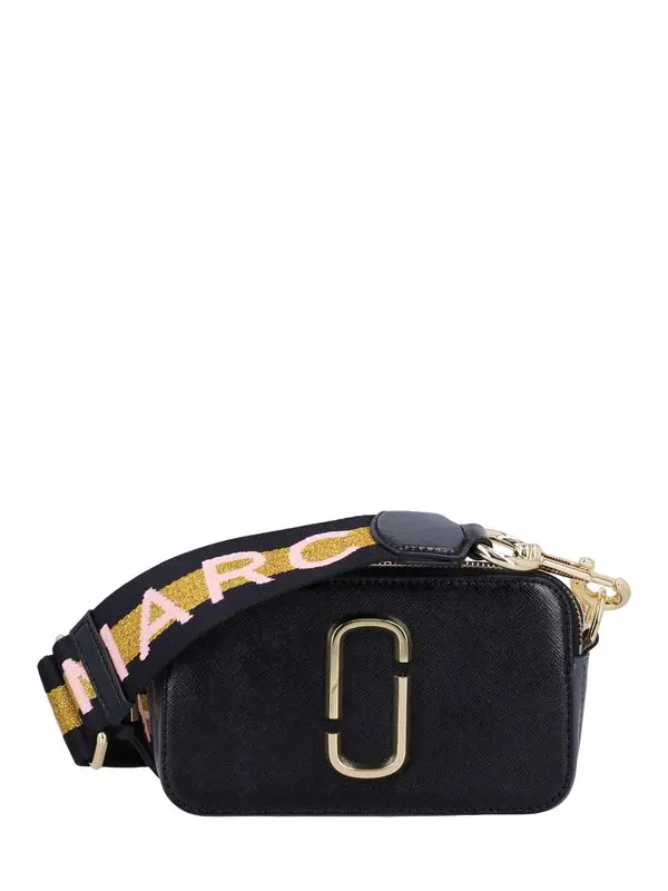 Marc Jacobs Mini Crossbody Camera Bag With Logo Strap - Nero