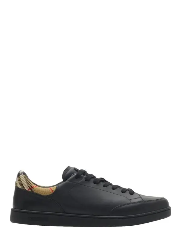 Burberry Leather Low-top Sneakers - Blacksandi