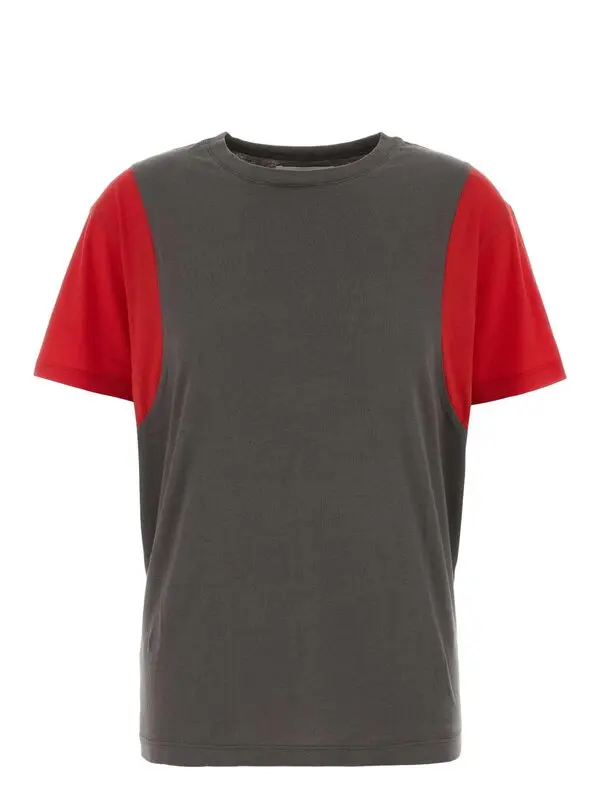 Gimaguas Organic Cotton Draped Sleeve T-shirt - Grey
