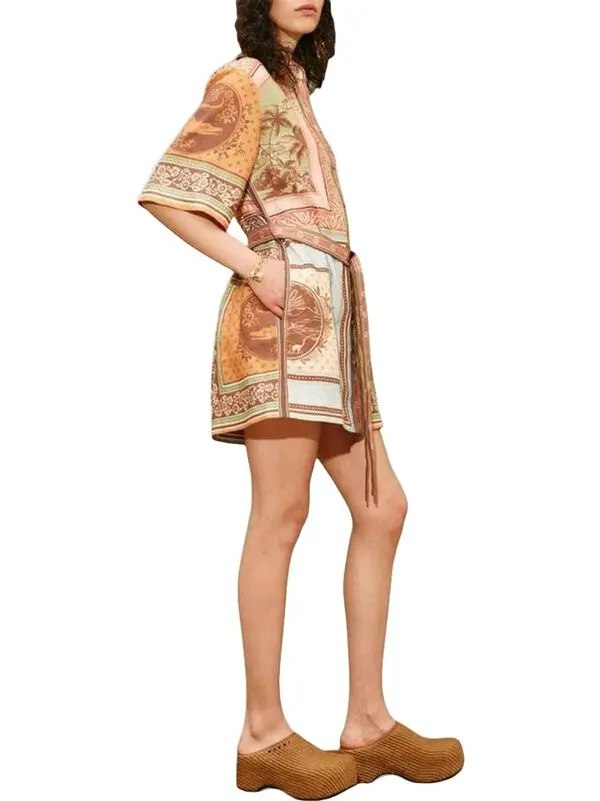 ALEMAIS Alberta Mini Shirtdress - Multi