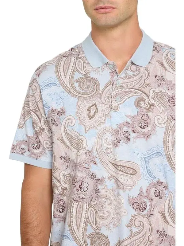 Robert Graham Apos;s Creswell Paisley Cotton Polo Shirt - Multi