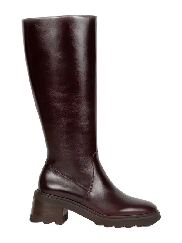 BOBBIES Enora Knee-high Boots - Cabernet