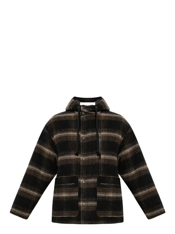 MARANT Kiril Hooded Checked Jacket - Multi