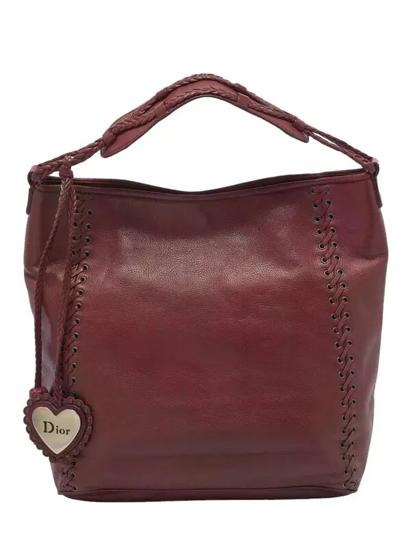 Dior 2007 Ethnic Braided Tote Bag - Red