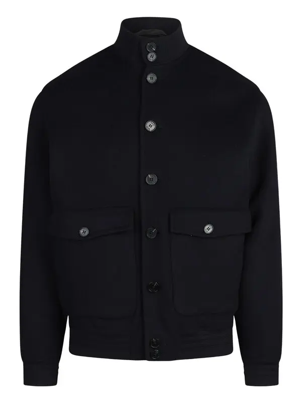 PALTO' Gaspare Wool Jacket By - Blue