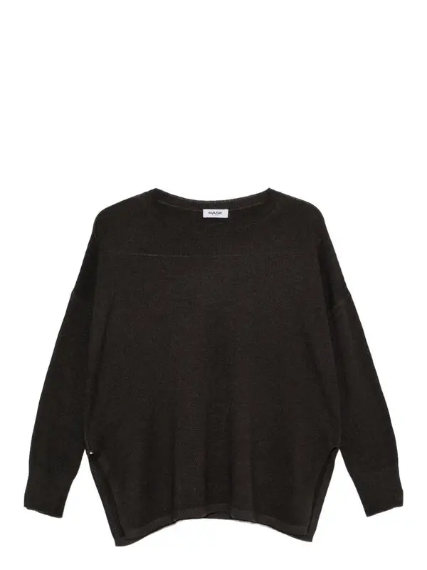 BASE Wool And Cashmere Crewneck Sweater - Black